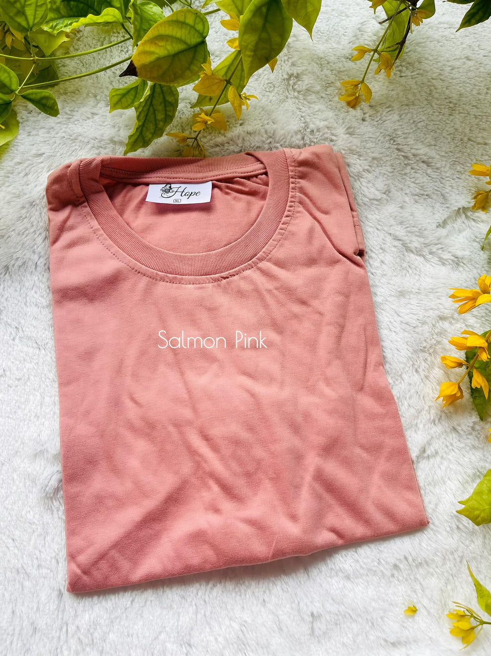 Samon Pink - Plain T shirt – Hopelk