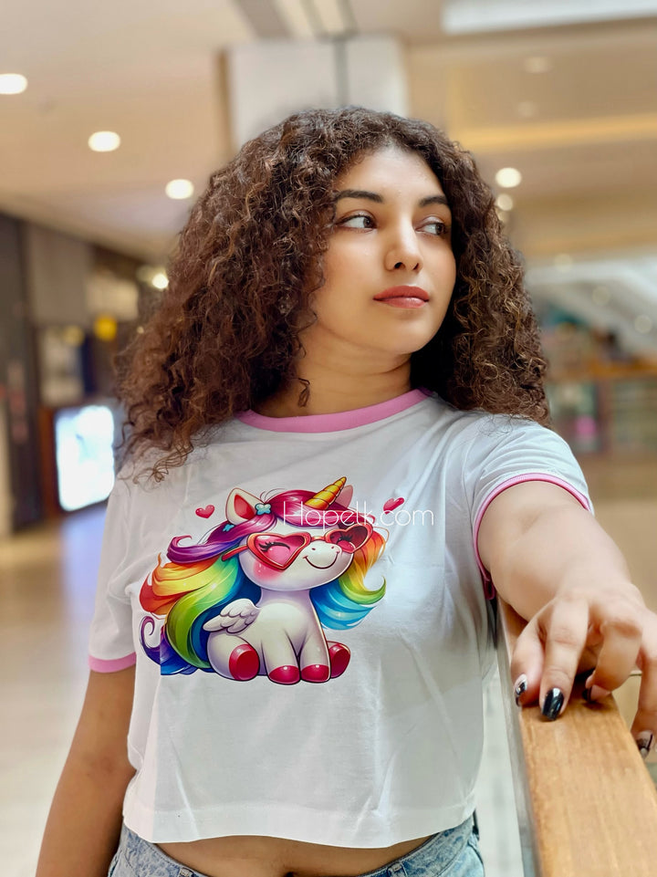 Ringer crop top – Hopelk